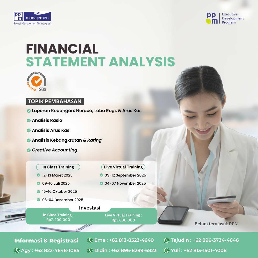Financial Statement Analysis [In-Class Training] 15-16 Oktober 2025 | PBP